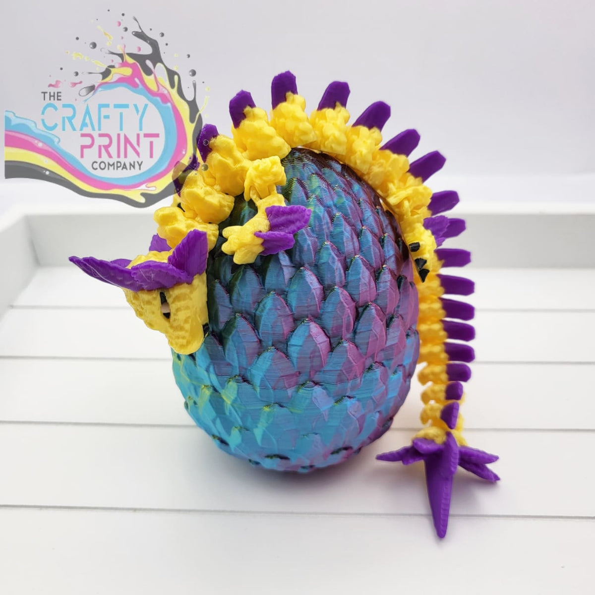 3D Printed Axolotl Dragon in Egg – The Crafty Print Company