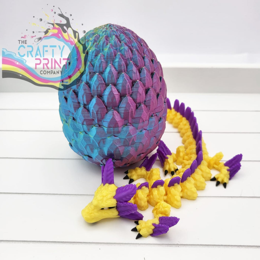 3D Printed Axolotl Dragon in Egg – The Crafty Print Company