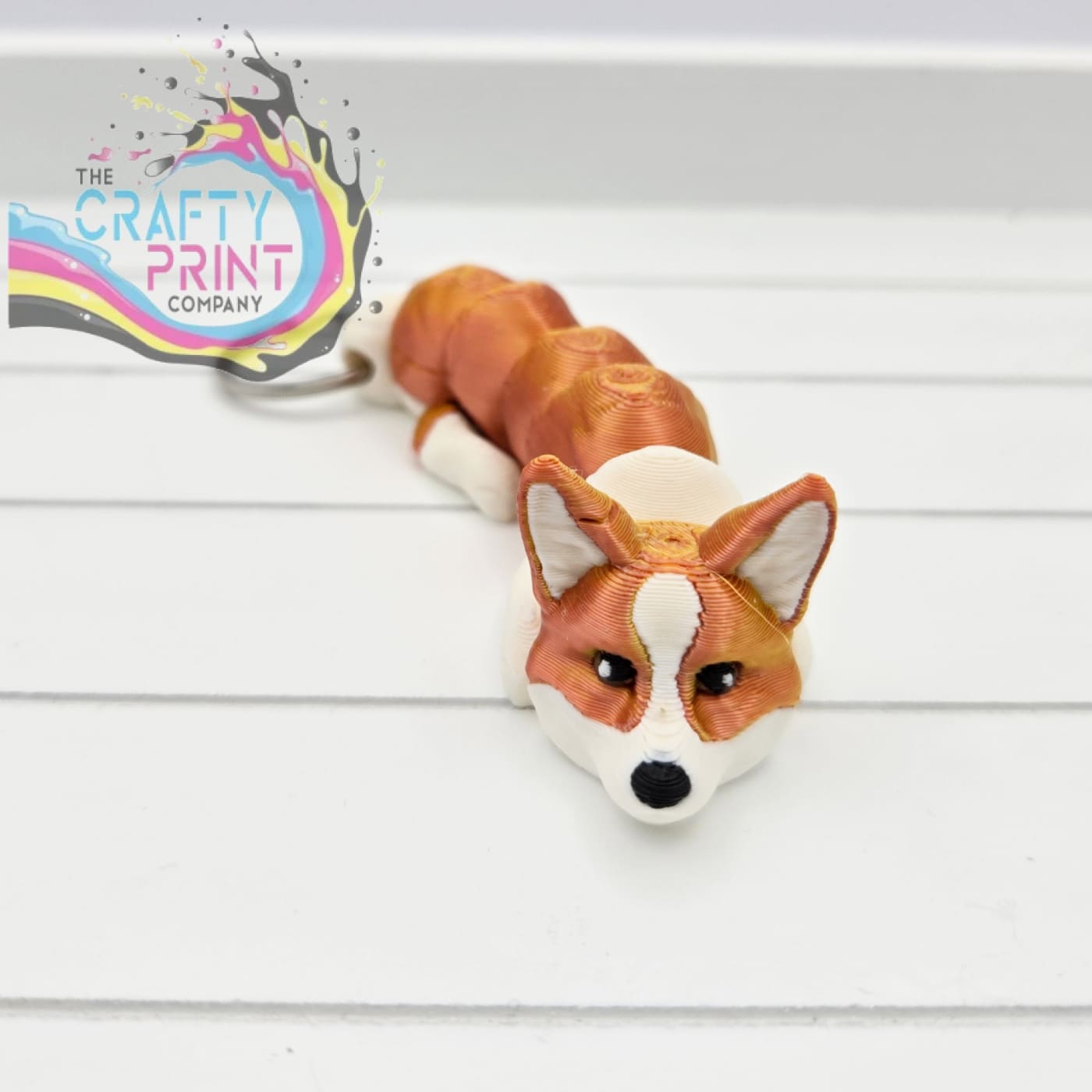 3D Printed Corgi Articulated Flexi Keyring/Fidget – The Crafty Print ...