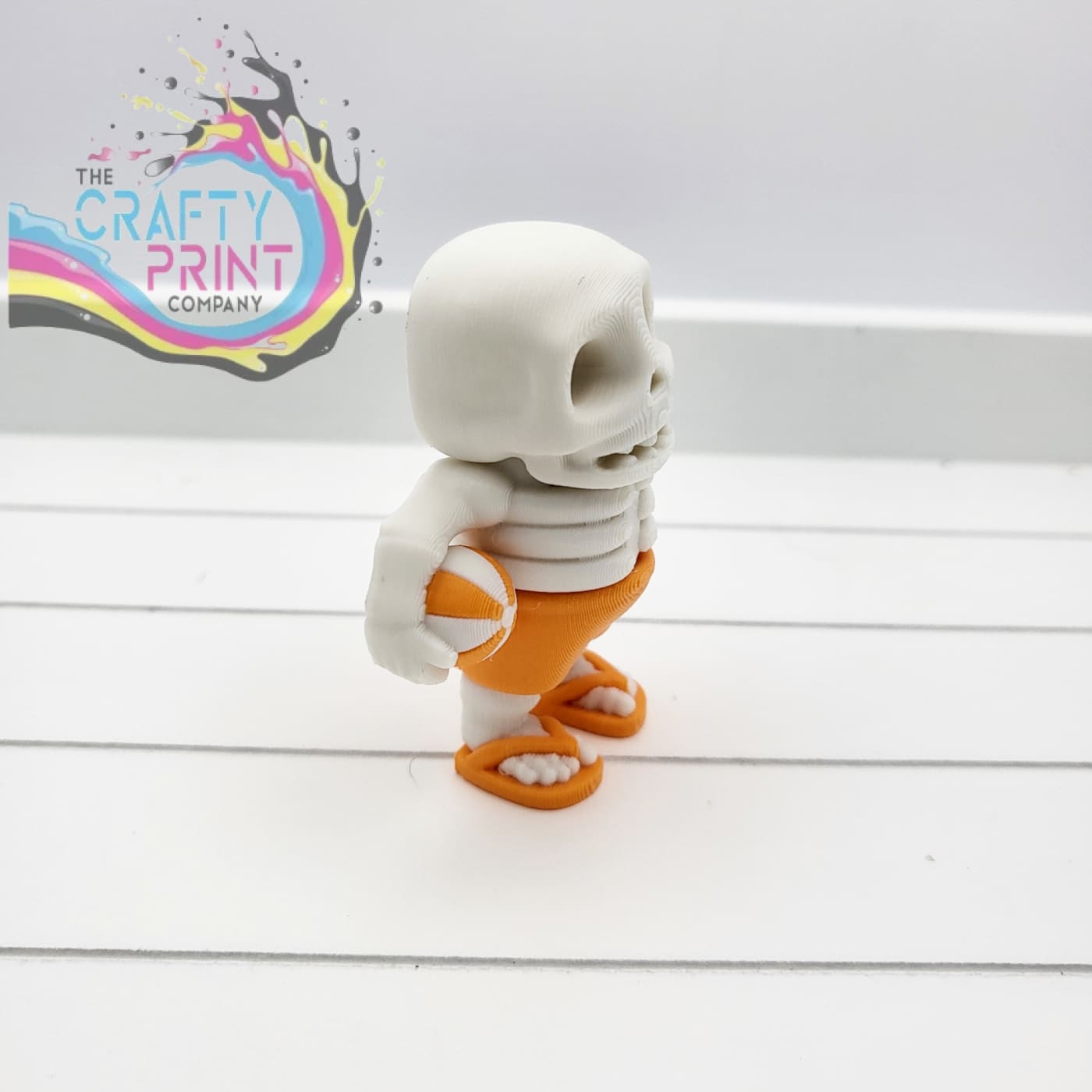 3D Printed Fully Articulated Mini Summer Ready Skeleton – The Crafty ...