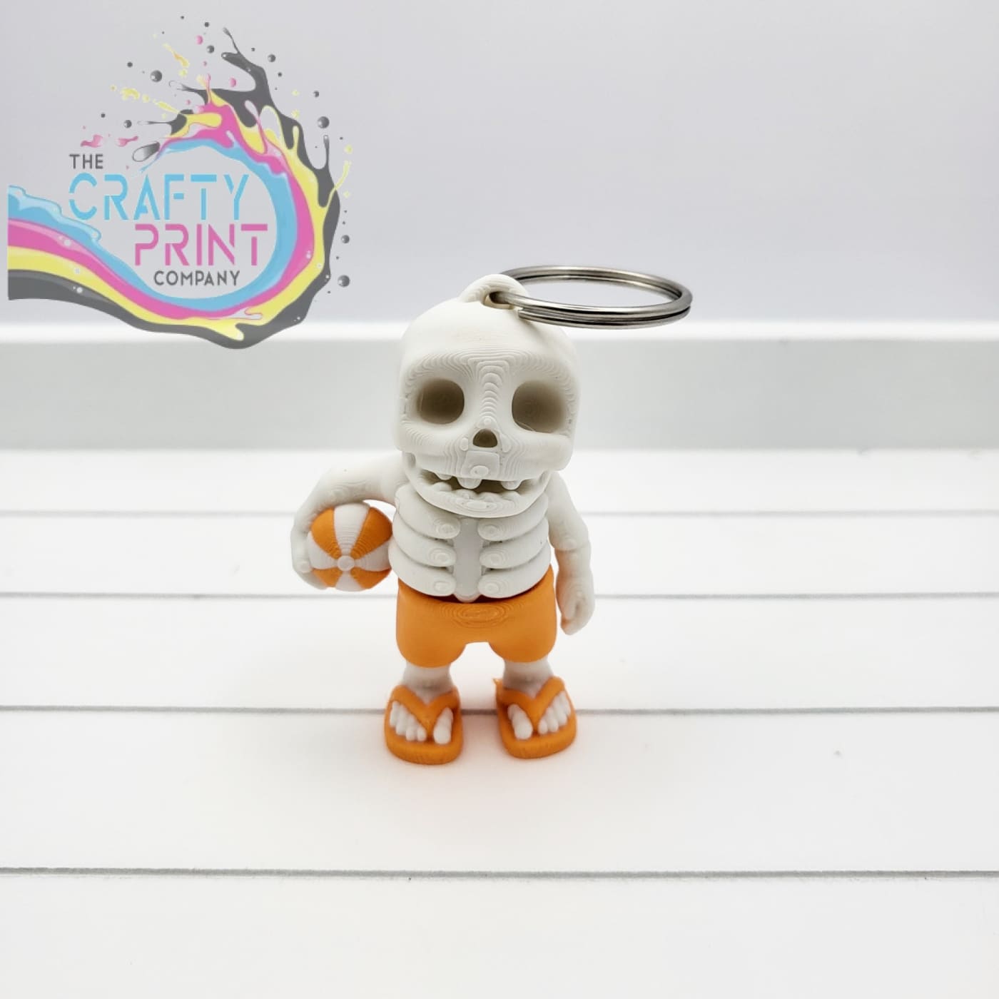 3D Printed Fully Articulated Mini Summer Ready Skeleton – The Crafty ...