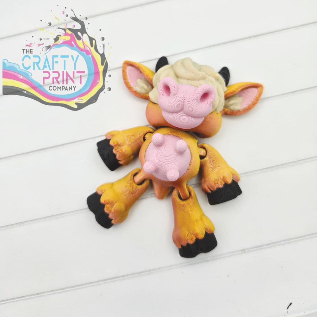 3D Printed Highland Cow Articulated Flexi Keyring/Fidget – The Crafty ...