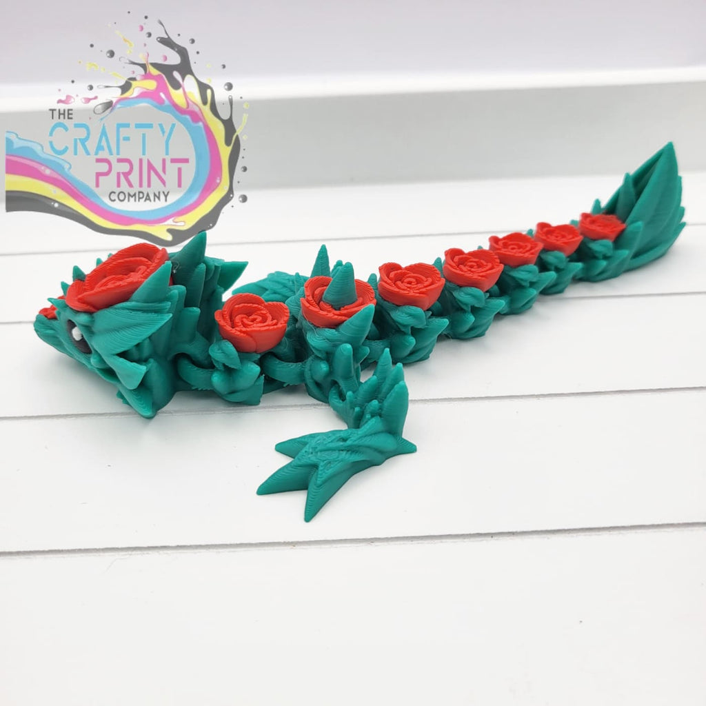 3D Printed Rose Dragon and Rose Egg – The Crafty Print Company