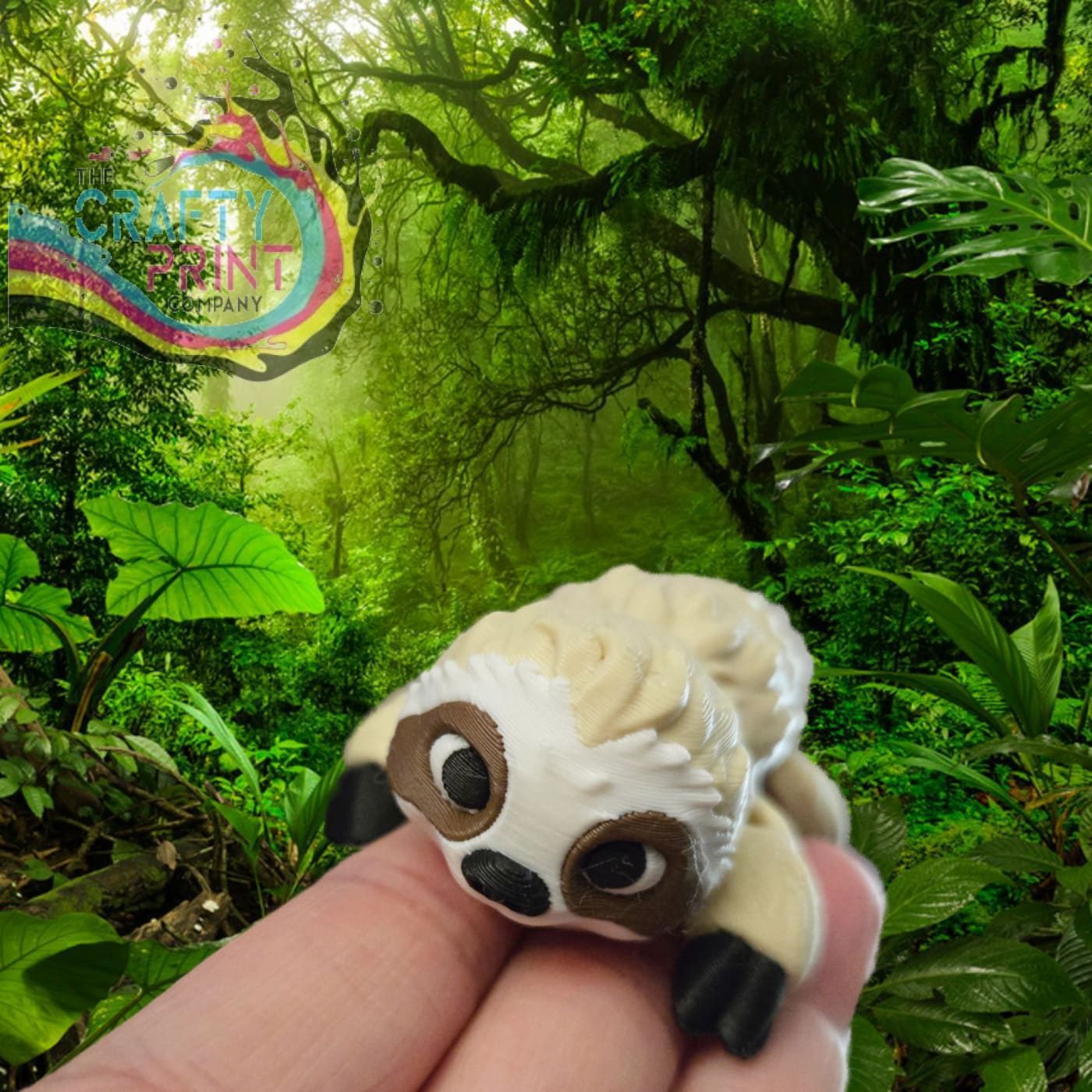 3D Printed Sloth Articulated Flexi Keyring/Fidget – The Crafty Print ...