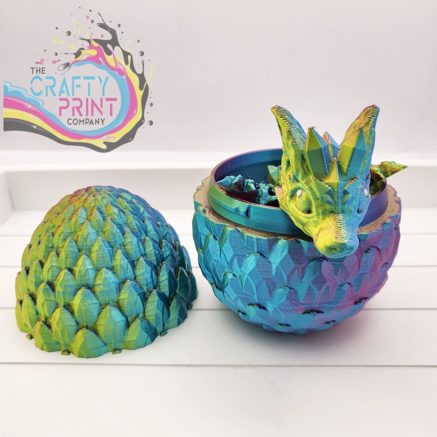 3D Printed Wolf Dragon and Egg – The Crafty Print Company