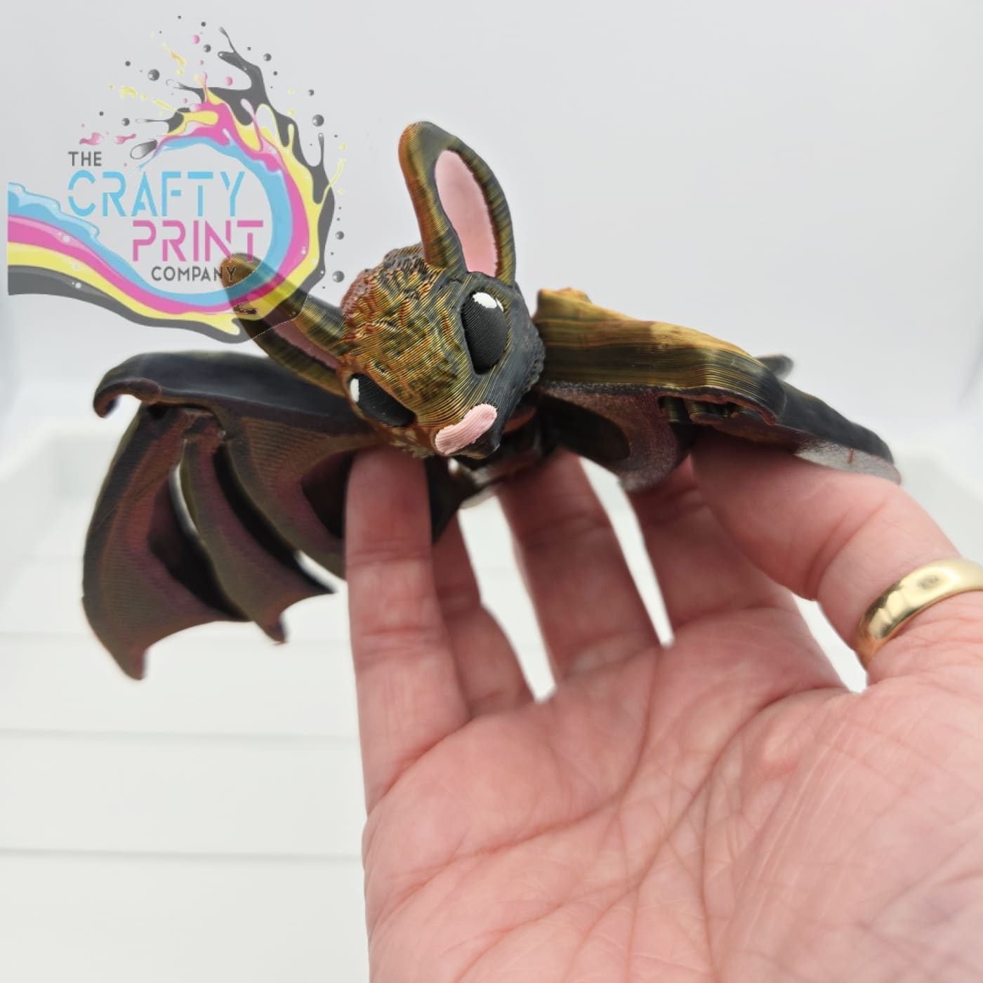 Bat Articulated Flexi Fidget Toy – The Crafty Print Company