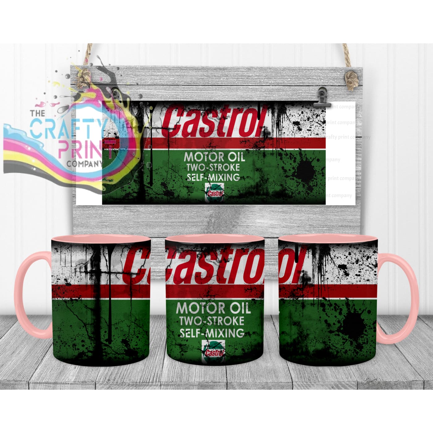 Castrol Dirty Mug – The Crafty Print Company