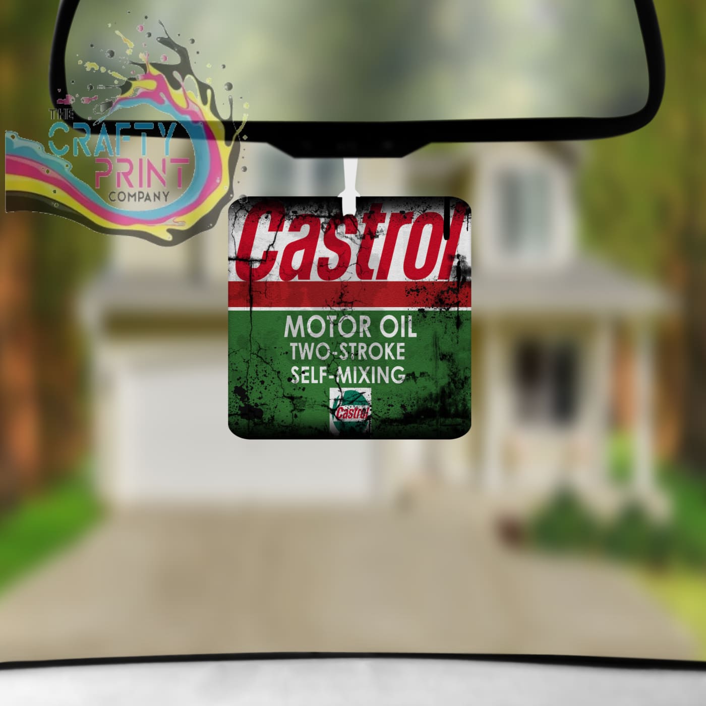 Castrol Oil Dirty Look Square Air Freshener with Fragrance – The Crafty ...