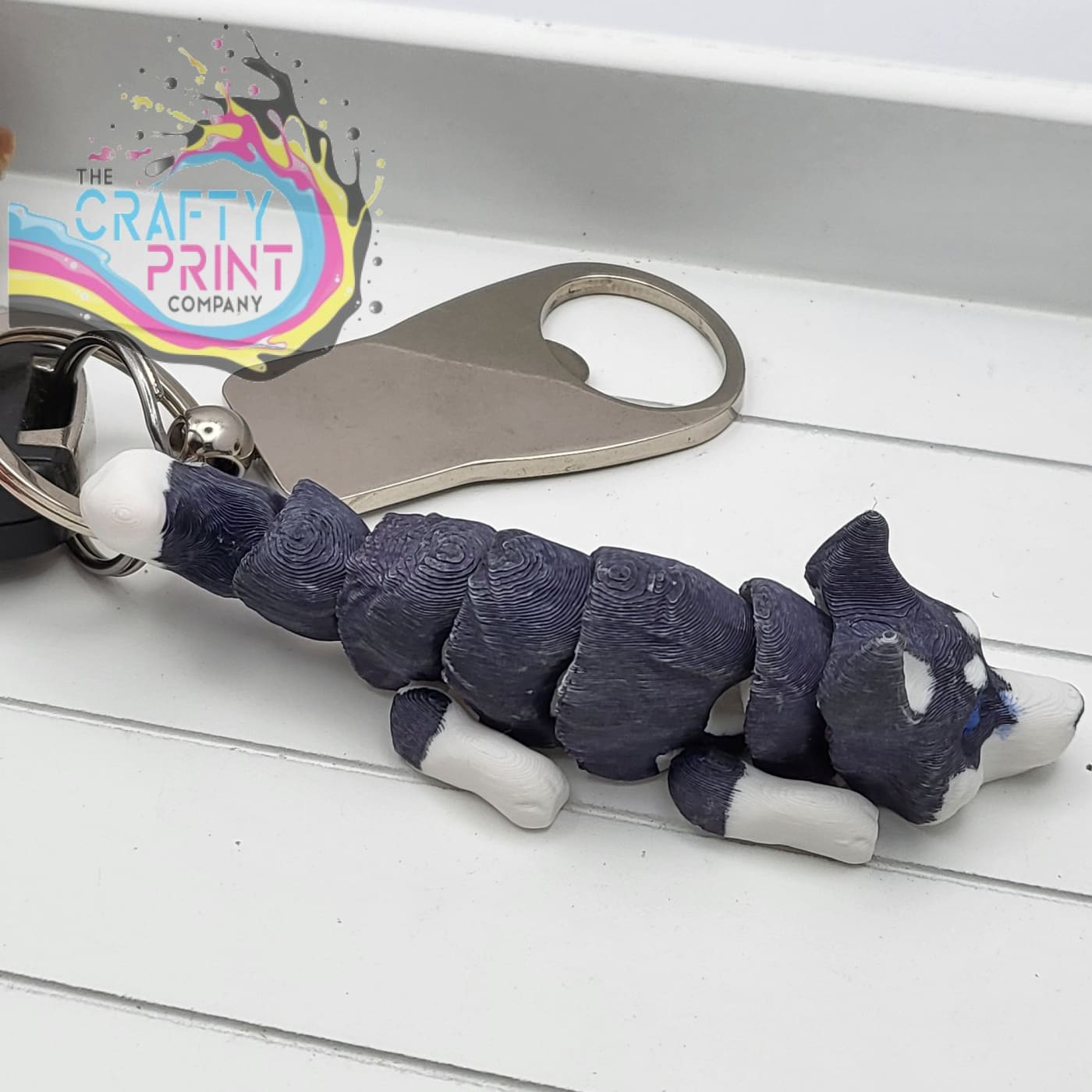 Husky Articulated Flexi Keyring – The Crafty Print Company