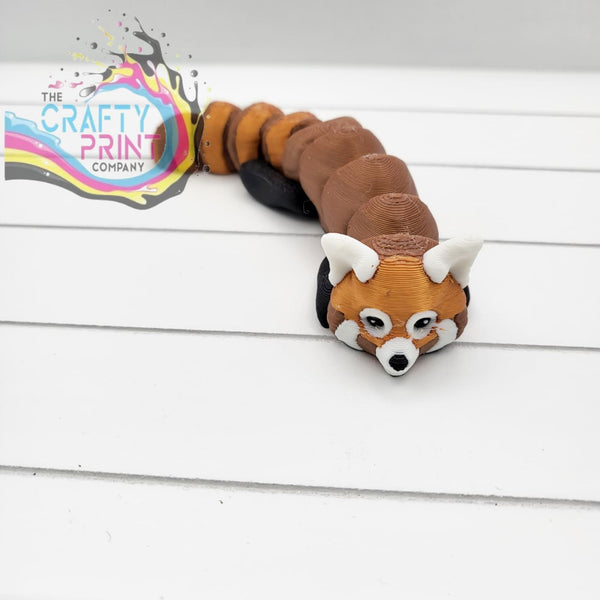 Red Panda Articulated Flexi Fidget Toy – The Crafty Print Company