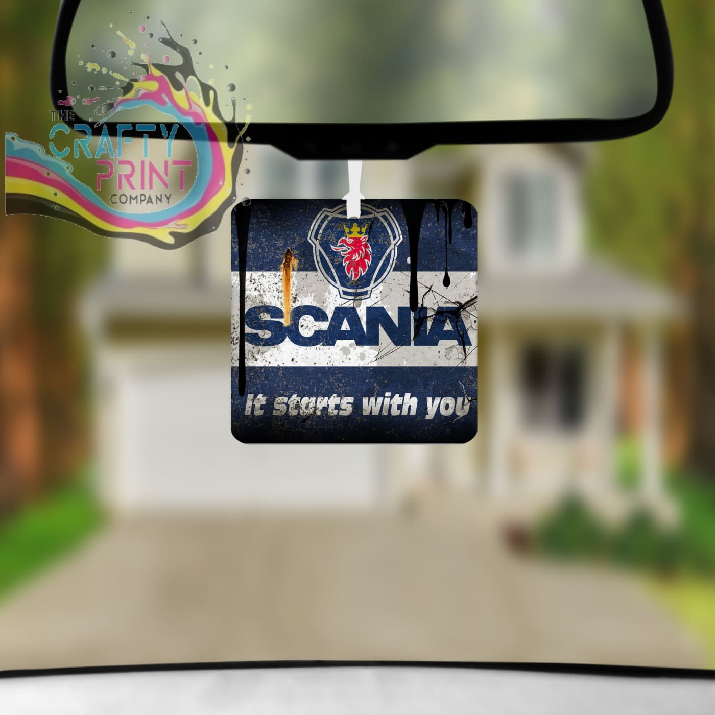 Scania Dirty Look Square Air Freshener with Fragrance Bottle – The ...