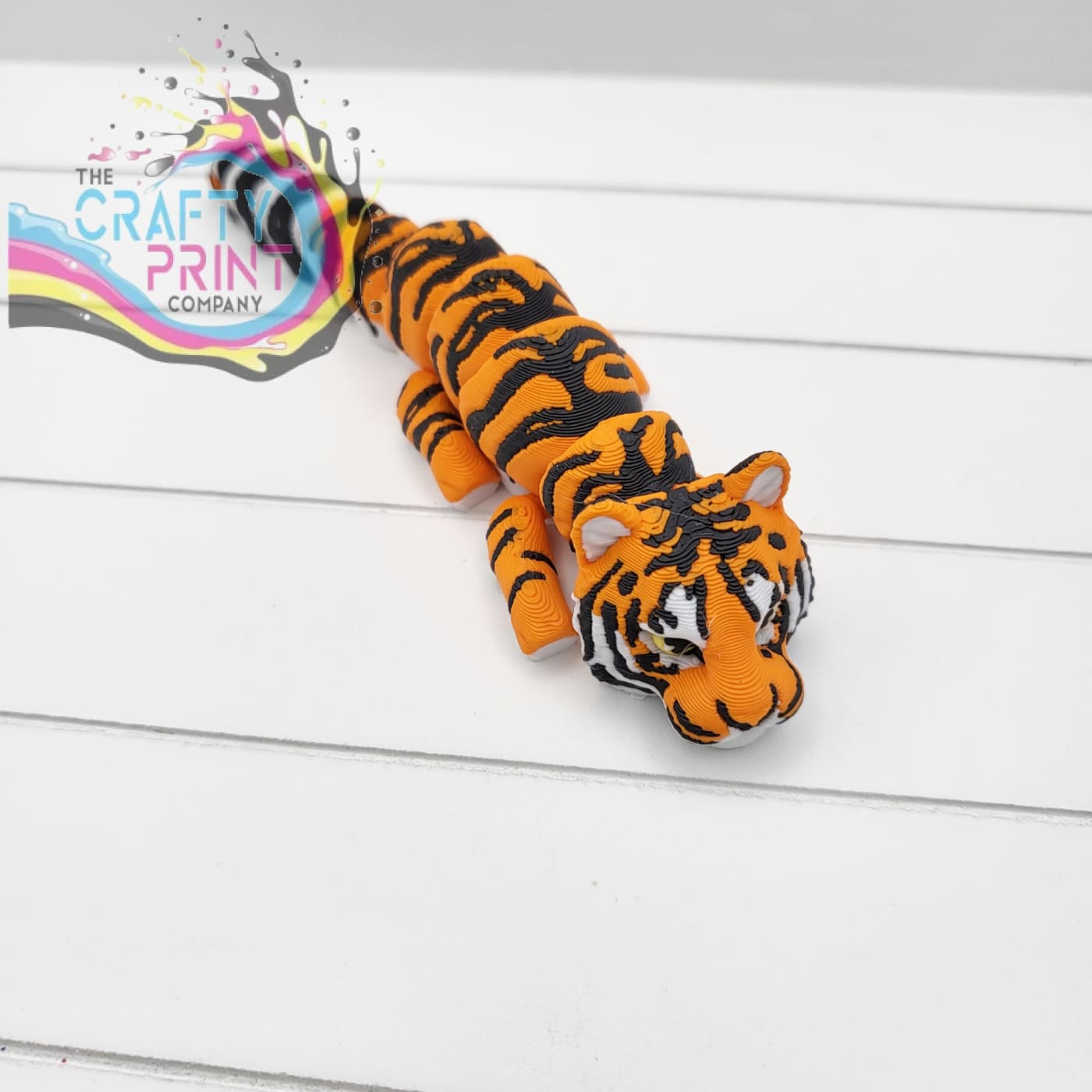 Tiger Articulated Flexi Fidget Toy – The Crafty Print Company