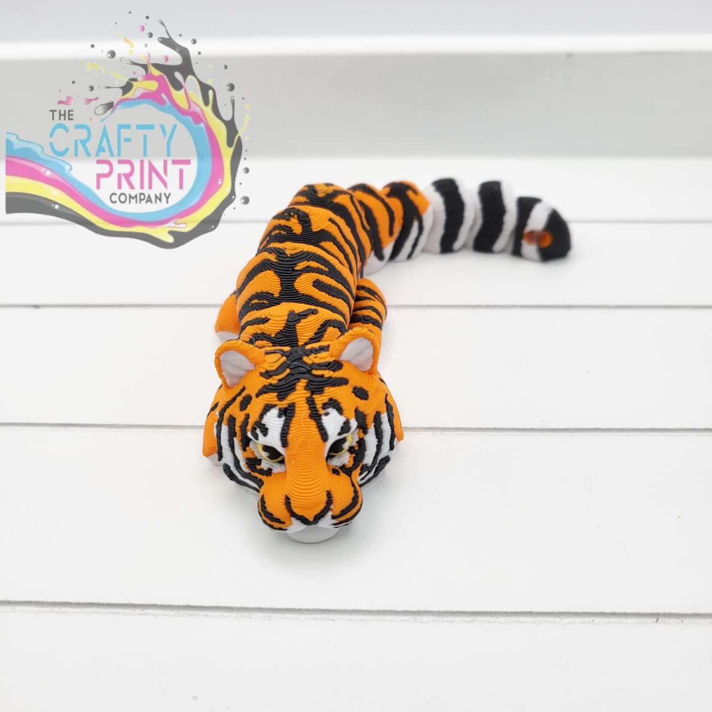 Tiger Articulated Flexi Fidget Toy for Stress Relief – The Crafty Print ...