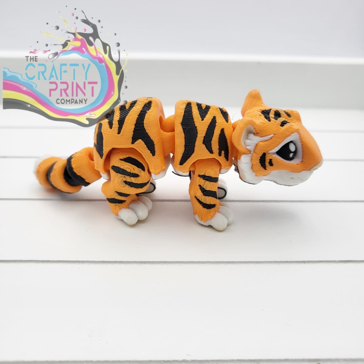 Tiger Articulated Flexi Fidget Toy – The Crafty Print Company