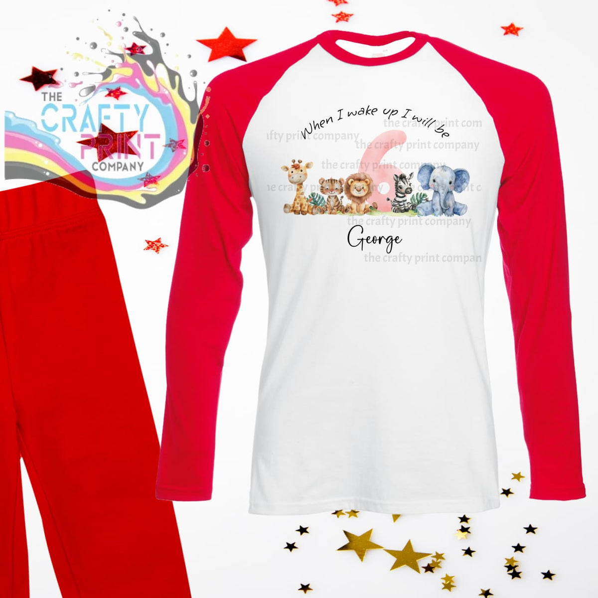 When I wake up I will be Six Safari Animals Birthday Pyjamas – The ...