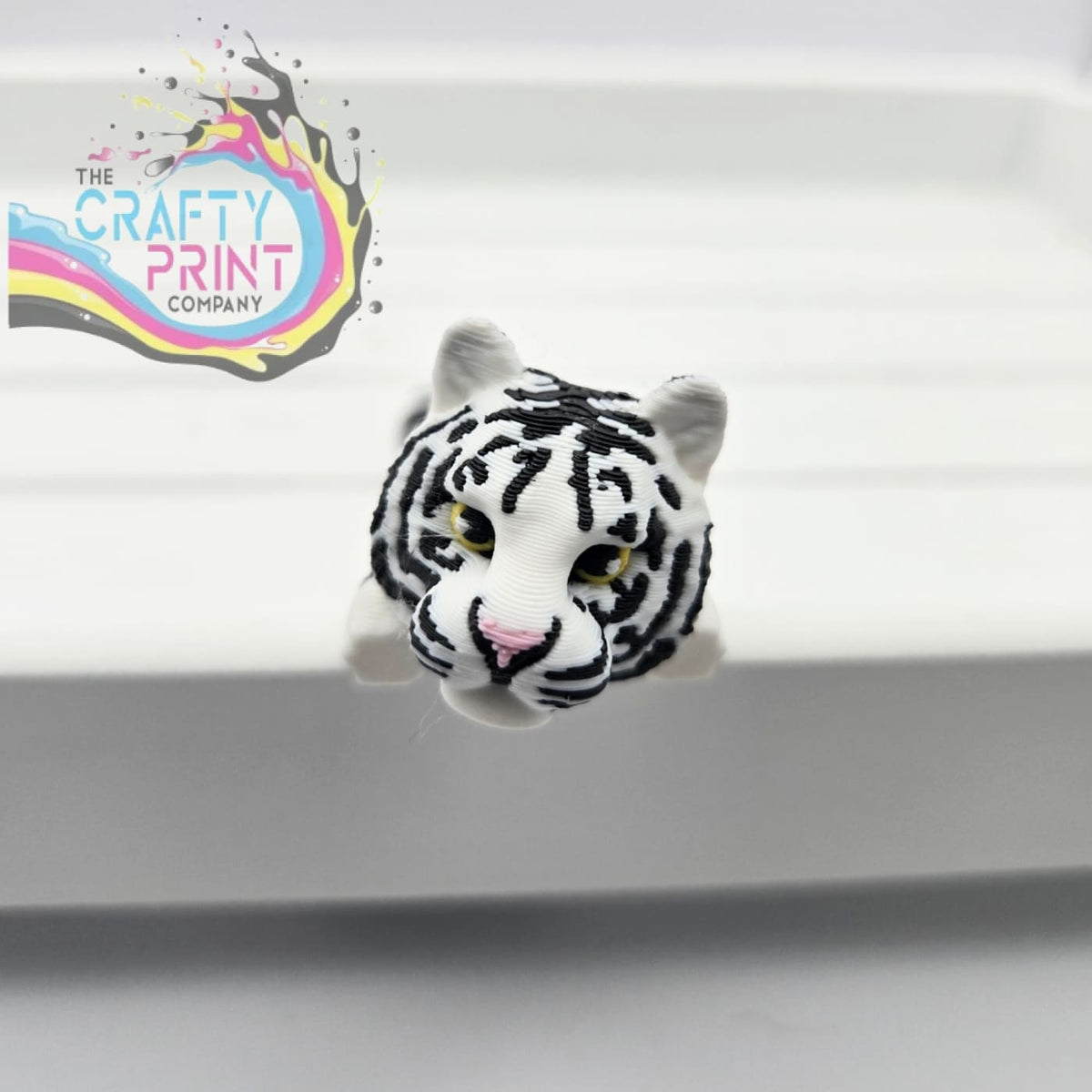 White Tiger Articulated Flexi Fidget Toy – The Crafty Print Company