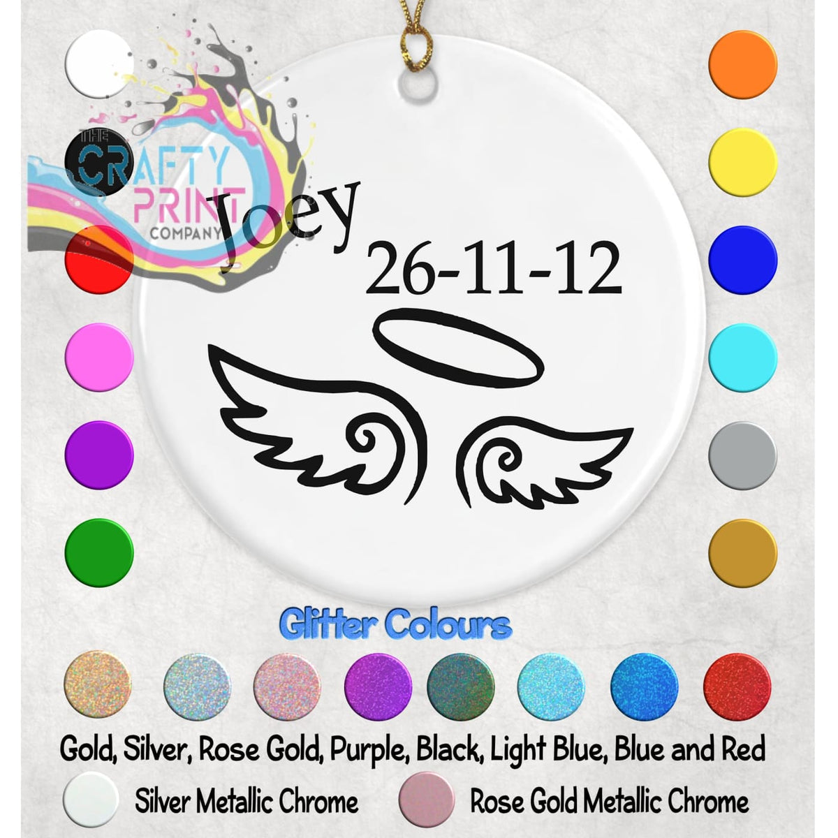 Angel Wings Vinyl Sticker – The Crafty Print Company