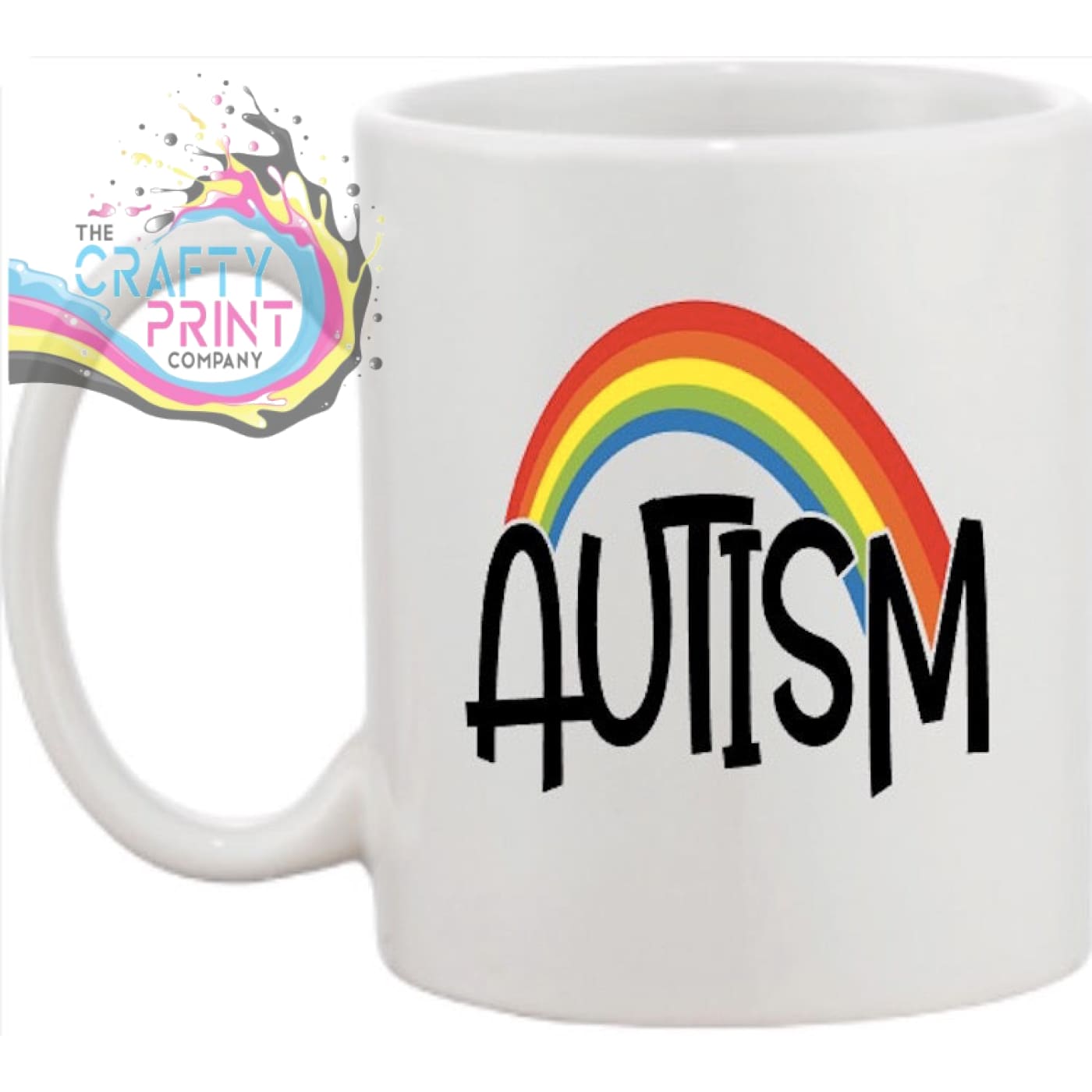 Autism Rainbow Mug – The Crafty Print Company
