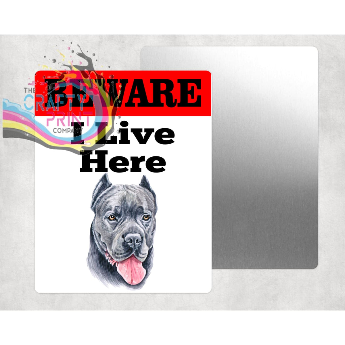 Beware Cane Corso Lives Here Aluminium Gate Sign – The Crafty Print Company