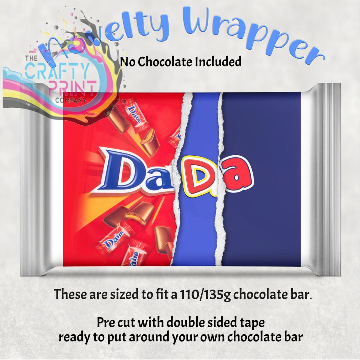 Dada Chocolate Bar Wrapper – The Crafty Print Company