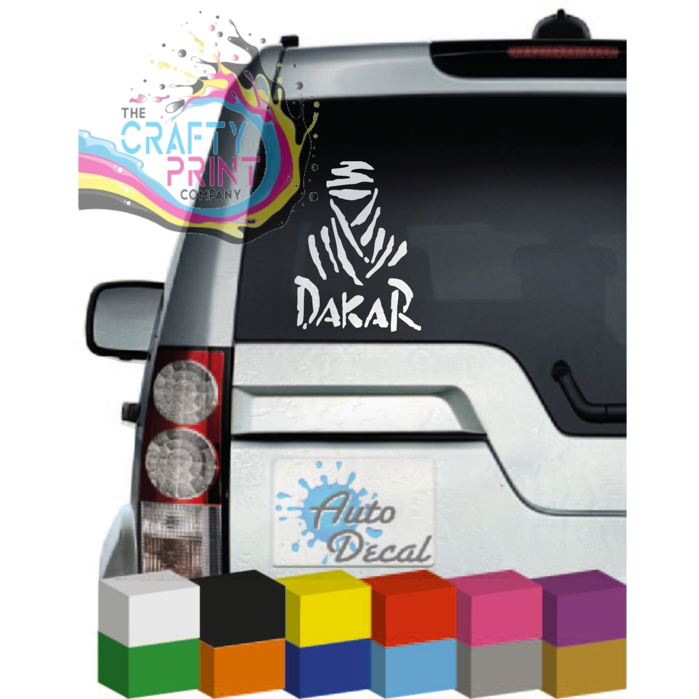 Dakar Rally Logo Novelty Car Sticker – The Crafty Print Company