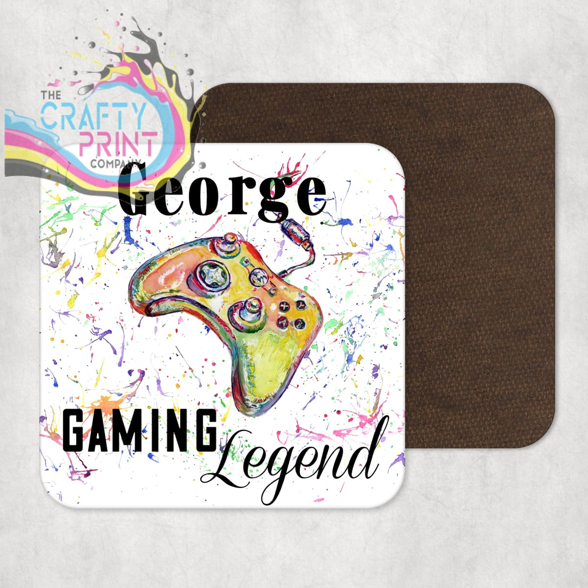 Gaming Legend Xbox Personalised Coaster – The Crafty Print Company