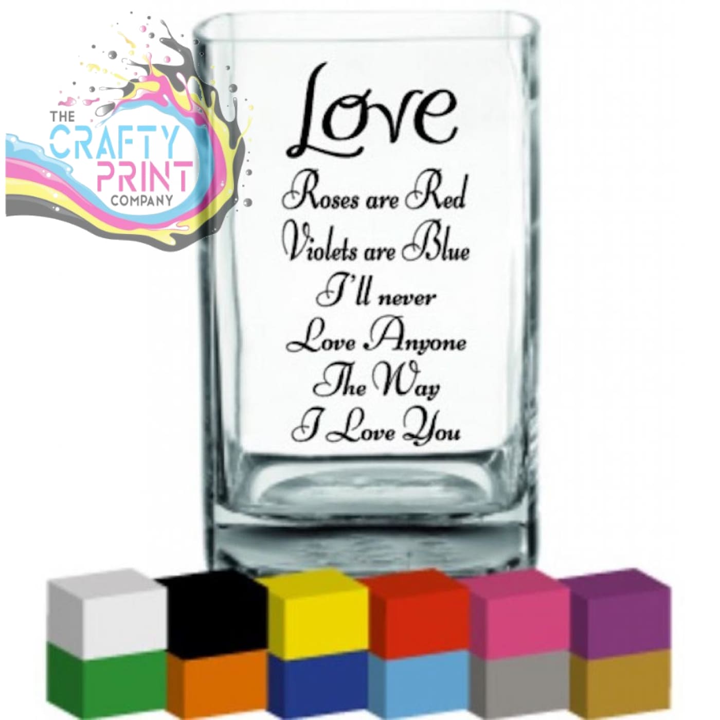 Love Vase Decal Sticker – The Crafty Print Company