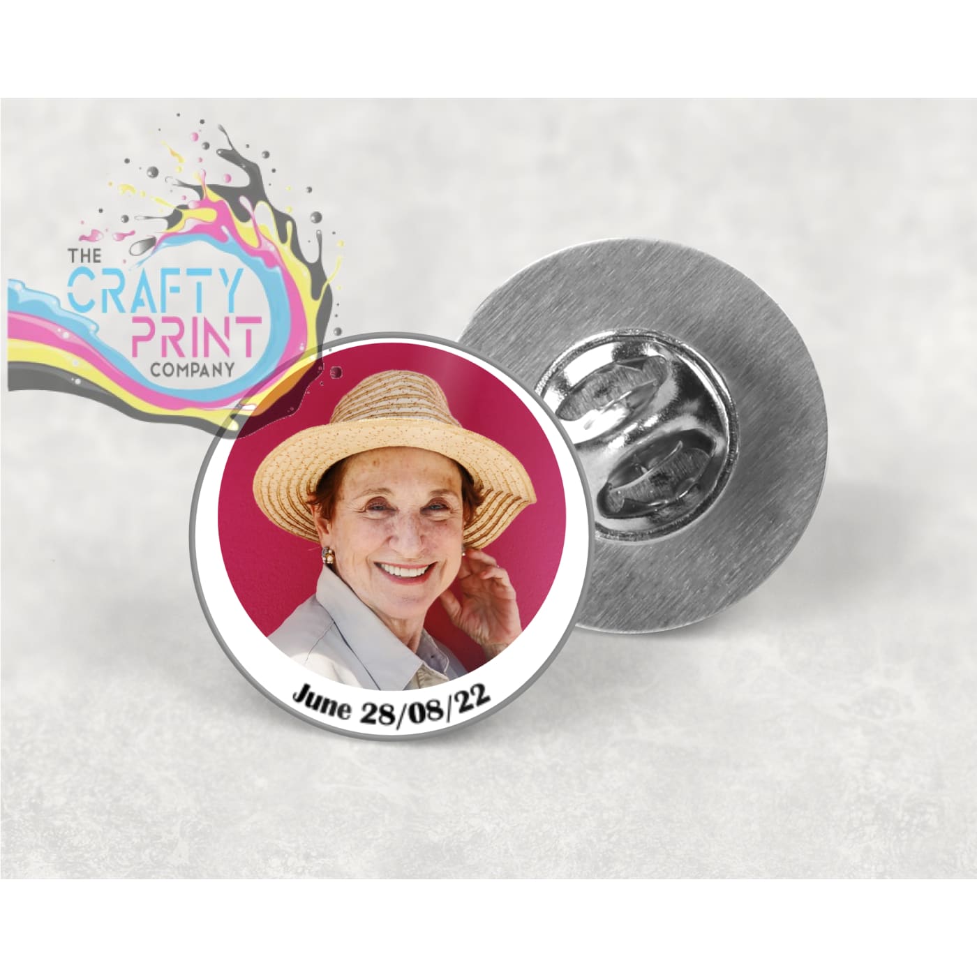 Memorial Funeral Personalised Lapel Pin Badge – The Crafty Print Company