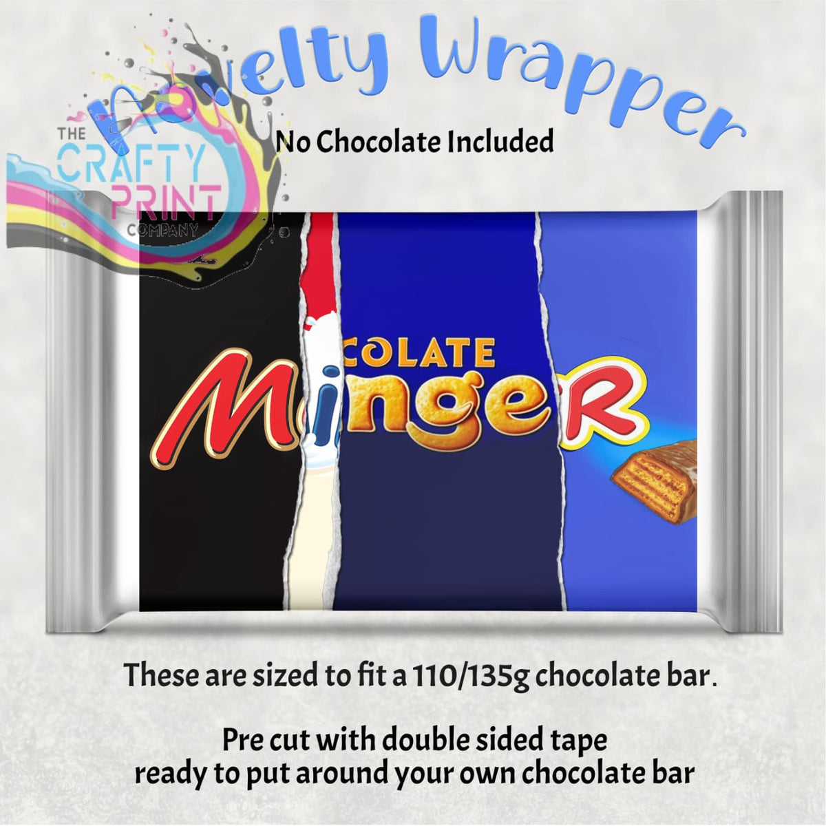 Minger Chocolate Bar Wrapper – The Crafty Print Company