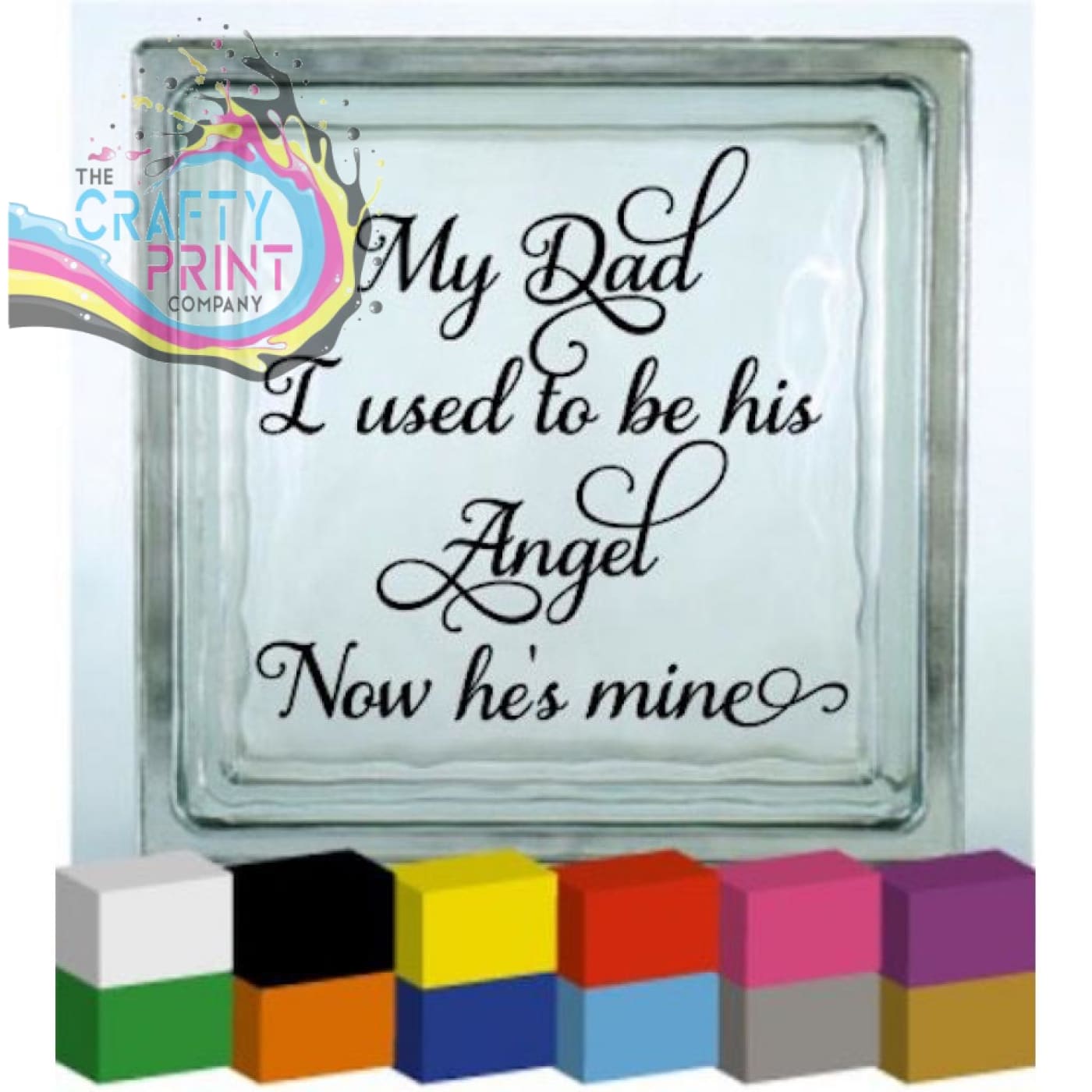 My Dad Memorial Gift Size Width Frame Sticker Vinyl – The Crafty Print ...
