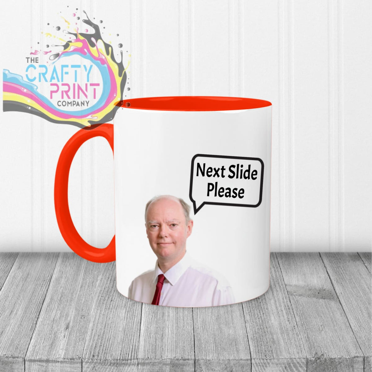 Professor Chris Witty Next Slide Please Mug – The Crafty Print Company