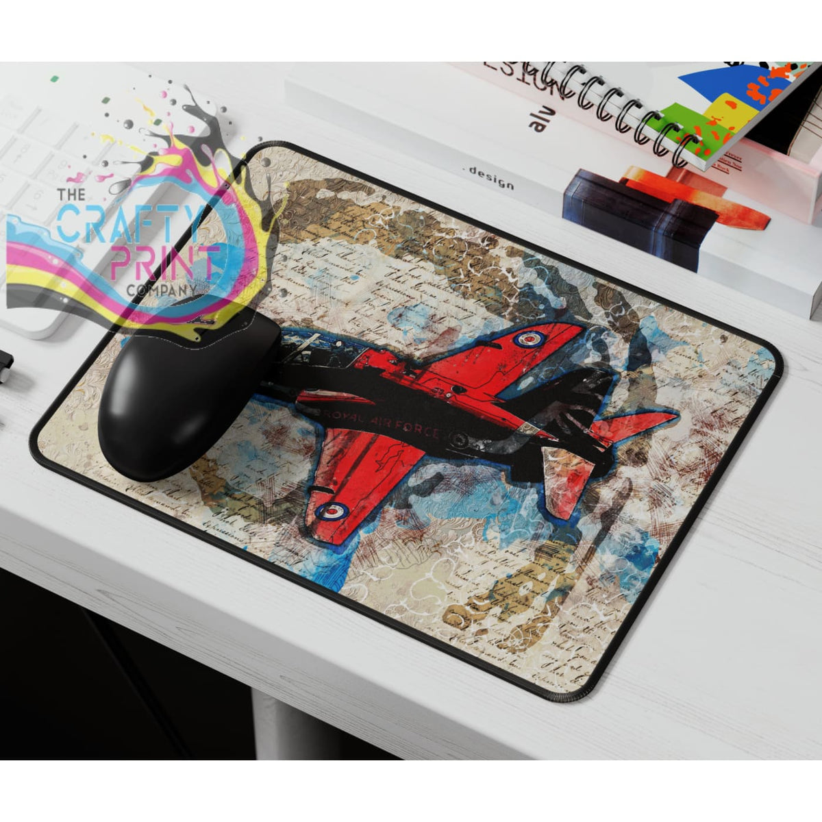 Red Arrow Mouse Mat – The Crafty Print Company