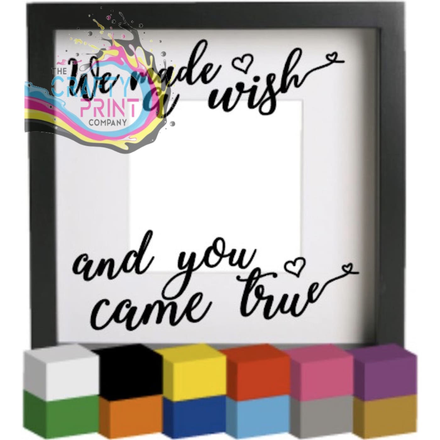 We made a wish Vinyl Decal Sticker – The Crafty Print Company